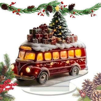 Generico Weihnachtsdekoration f&uuml;r den Innenbereich, dekoratives Weihnachtsschild f&uuml;r den Schreibtisch aus Acryl | Tischdekorationen und Feiertage f&uuml;r Zuhause, 