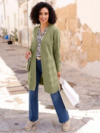 Witt Strickjacke Strickmantel Langarm Ajour