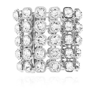 Balenciaga Armband mit schimmernden Kristallen - - Accessories - Damen - Grau - M