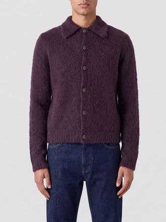 Dries Van Noten Cardigan style polo en m&eacute;lange dalpaga et de laine m&eacute;rinos