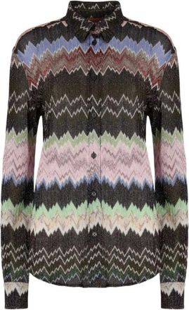 Missoni Viskose Schlangenmuster-Shirt - - Blouses & Shirts - Damen - Mehrfarbig - XS