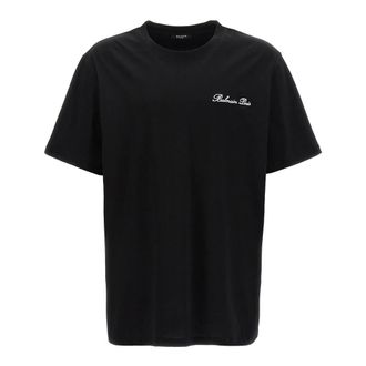 Balmain Signature T-Shirt - - Tops - Herren - Schwarzk - L