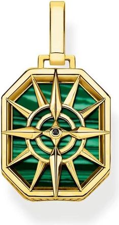 Thomas Sabo Compass Star Pendant - - Accessories - unisex - Gr&uuml;n - ONE SIZE