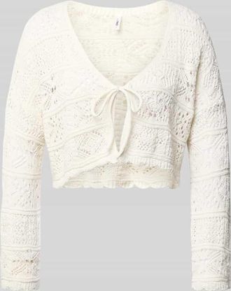 Only Cropped Strickjacke aus Baumwoll-Mix Modell BEACH LIFE