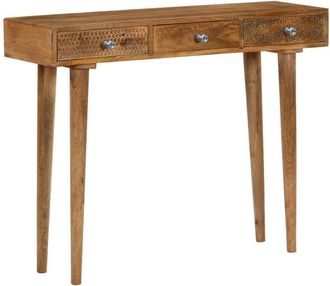 vidaXL Konsolentisch Mangoholz Massiv 102 x 30 x 79 cm - Vidaxl