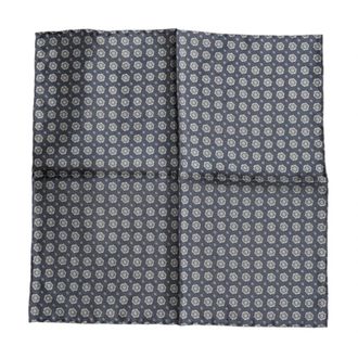Dolce & Gabbana Gemustertes Seiden-Quadrat-Taschentuch - - Accessories - Herren - Blau - ONE SIZE