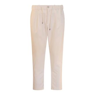 Herno Homme, Pantalons, Blanc, Taille: S Pantalon blanc &agrave; taille &eacute;lastique