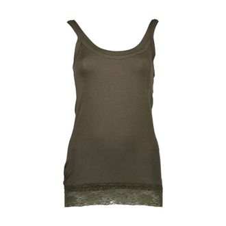 Silvian Heach Cotton Tank - - Tops - Damen - Gr&uuml;n - 2XS