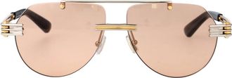 Bottega Veneta Stylische Sonnenbrille Bv1342S - - Accessories - unisex - Gelb - 59 MM