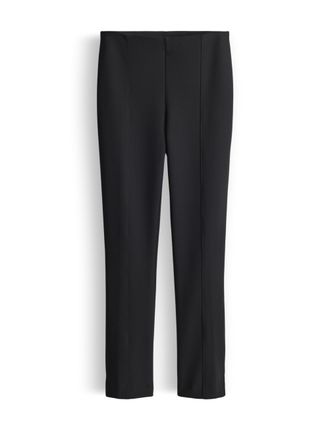 OPUS Damen City Pants | Elvina Night Slim Stretchhose aus Interlock Jersey Black, 38