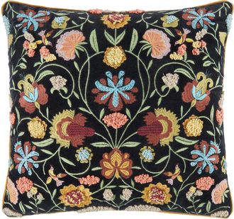 Butlers Dekokissen 50x50cm aus Baumwolle -Bohemian- Besticktes Kissen f&uuml;r die Bank | Quadratisches Zierkissen f&uuml;r das Schlafzimmer