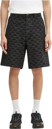 A Bathing Ape A Bathing Ape, Homme, Shorts, Noir, Taille: XL Shorts en jean Monogramme Coll&egrave;ge