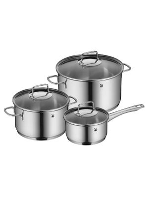 WMF Kochtopfset Astoria, Metall, 3-teilig, 20 cm,24 cm,16 cm, 2,5 L,5,7 L,1,4 L, TransTherm-Allherdboden, Kochen, T&ouml;pfe, Topfsets