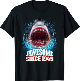 BDAZ 81. Geburtstag Jawesome Seit 1945 Shark 81 Jahre alt T-Shirt