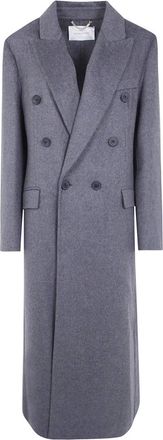 Victoria Beckham Femme, Manteaux, Gris, Taille: 36 FR Manteau crois&eacute; double face