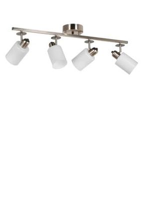 Opviq Modern Chandelier with Metal Body & Glass Cap, 75 cm Length, 12 cm Diameter, 20 cm Height | E27 Socket, Max 40W, Elegant White Design for Hotels & Hom