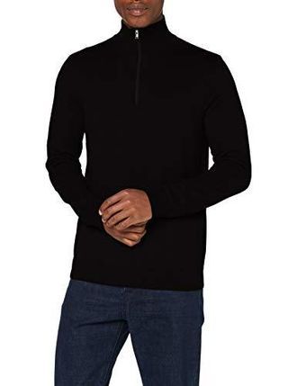 Selected Pull en Maille Half-Zip Black XL Black XL