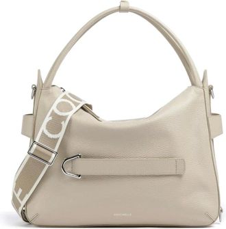 Coccinelle Femme, Sacs, Beige, Taille: ONE Size Ribbon Leather Tote
