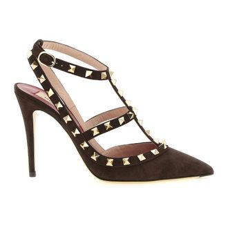 Valentino Garavani Rockstud Wildleder Pumps - - Shoes - Damen - Braun - 36 1/2 EU