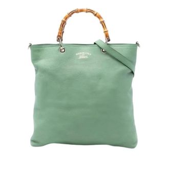 Gucci Pre-owned Bamboo Satchel - - Pre-owned - Damen - Gr&uuml;n - ONE SIZE