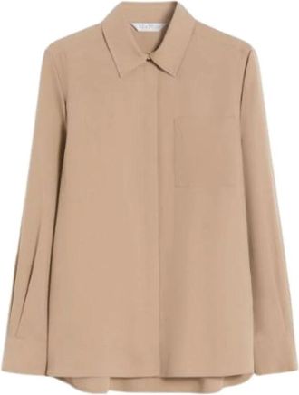 Max Mara Femme, Blouses et Chemises, Brun, Taille: 36 FR Siamese Shirt