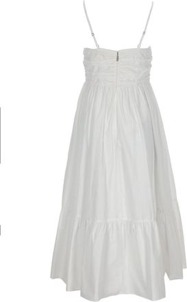 Michael Michael Kors Organic Cotton V-Neck Dress - White