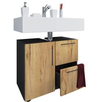 VCM Holz Badunterschrank Flandu Schublade