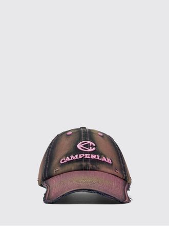 Camper Casquette de baseball en denim de coton avec logo contrastant