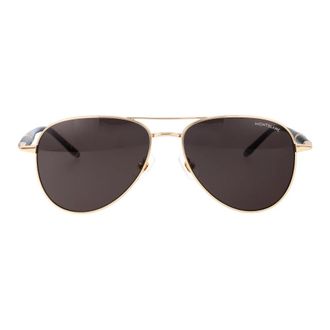 Montblanc Mb0345S Sonnenbrille - - Accessories - Herren - Gelb - 57 MM