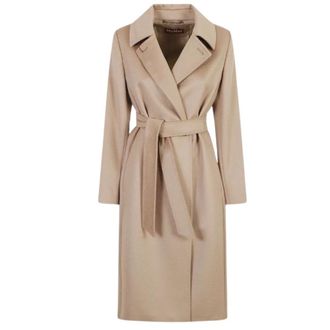 Max Mara Zweireihiger Mantel aus reiner Wolle - - Coats - Damen - Beige - 2XS