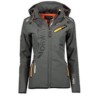 Geographical Norway Veste Softshell Femme Gris XL ( Taille fabricant- 4 )