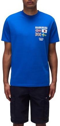 Napapijri S&eacute;rie de t-Shirts &agrave; Manches Courtes, Lapis Bleu, XXL