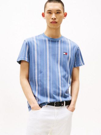 Tommy Jeans T-Shirt TJM REG VERT STRIPE SS TEE modisch gestreift