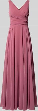 Troyden Collection Abendkleid mit V-Ausschnitt