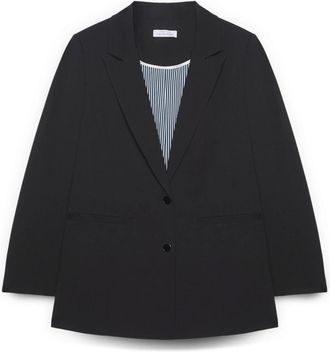 Fiorella Rubino Femme, Vestes, Noir, Taille: 54 FR Blazer Ajust&eacute;