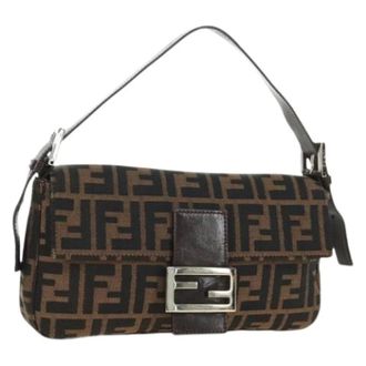 Fendi Pre-owned Vintage Zucca Shoulder Bag - Femme - Pre-owned - Brun - Taille: ONE Size
