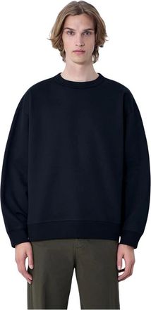Dries Van Noten Homme, Sweatshirts et sweats &agrave; capuche, Noir, Taille: S Pull en Tricot Ras du Cou