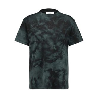 Alexander McQueen Schwarzes Gewaschenes Farbstoff T-Shirt - - Tops - Herren - Schwarzk - M