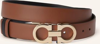 Ferragamo Ferragamo Lederg&uuml;rtel Donna Zum Wenden braun