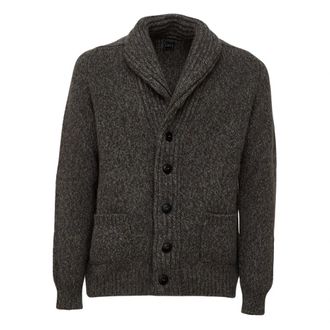 Fedeli Strickjacke mit langen &Auml;rmeln - - Knitwear - Herren - Grau - 2XL