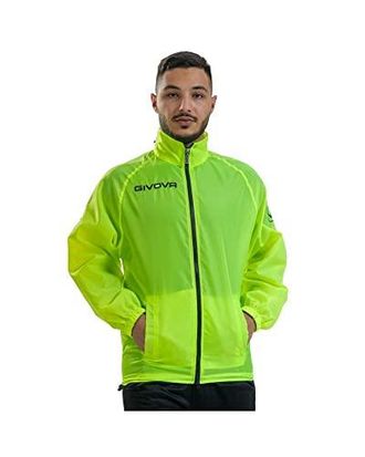 Givova Unisex - Adulte Pluie Basico Blouson, Jaune Fluo, L EU