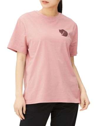 Fjällräven Damen Fox Boxy Logo T-Shirt, Dusty Rose, L