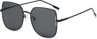 Generic Lunettes De Soleil Tendance &Agrave; Monture M&eacute;tallique Large For Femmes, Id&eacute;ales For La Photographie De Rue, Les Vacances, Le Sport Et Les F&ecirc;tes For Hommes.