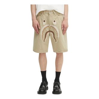 A Bathing Ape Shark Garment Dye Shorts - - Shorts - Herren - Beige - S