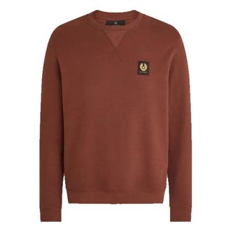 Belstaff Logo Sweatshirt - - Sweatshirts & Hoodies - Herren - Braun - S