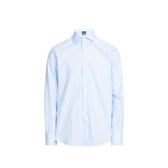 Hackett Chemise unie &agrave; col classique en coton