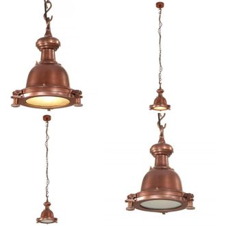 vidaXL Pendelleuchte 25x25x134 cm Aluminium - H&auml;ngelampe - Wohnzimmerlampe - Industrielampen - led Lampe - Designerlampen - Home & Living