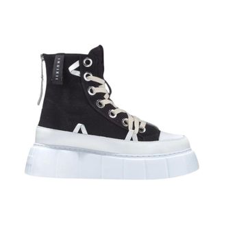 INUIKII Femme, Chaussures, Noir, Taille: 37 EU Matilda Canvas High
