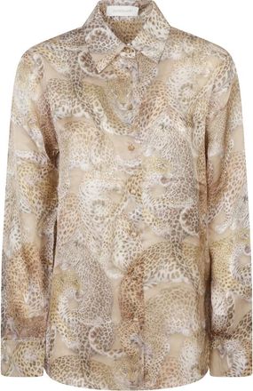 Zimmermann Femme, Blouses et Chemises, Beige, Taille: 40 FR Rebellion Relaxed Shirt
