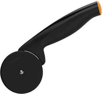 Fiskars Pizzaschneider mit hochwertigem Kunststoff-Schneidrad, L&auml;nge: 19 cm, Functional Form, Schwarz/Orange, 1019533